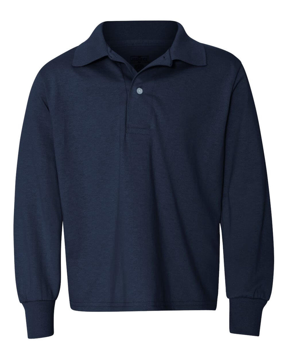 MATER NAVY LONG SLEEVE POLO – Kate's Logos Uniforms